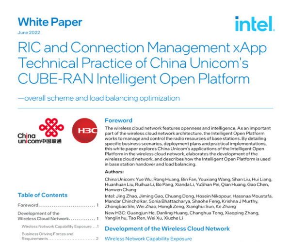 Ric And Connection Management Xapp Technical Practice Of China Unicom S Cube Ran Intelligent